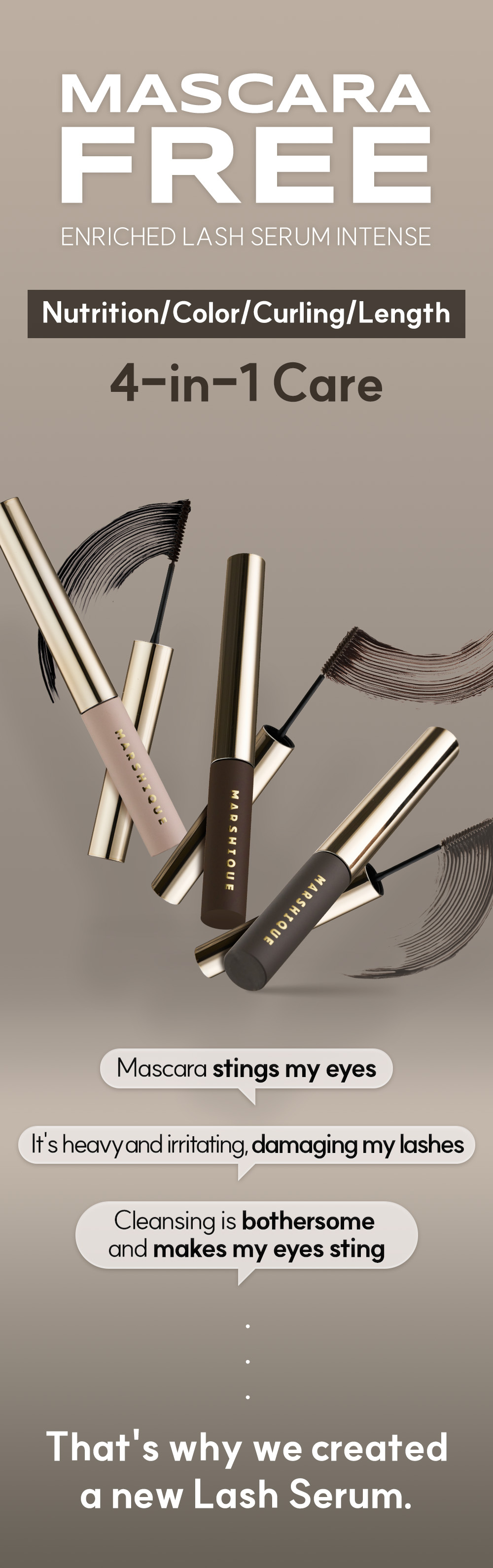 MARSHIQUE - Enriched Lash Serum Intense - 3.5g | STYLEVANA