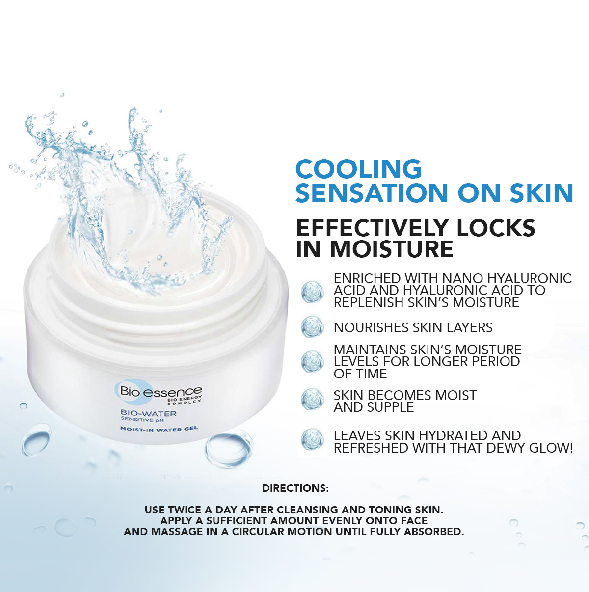 Shop BIO-ESSENCE - Bio-Water Moist-in Water Gel - 50g