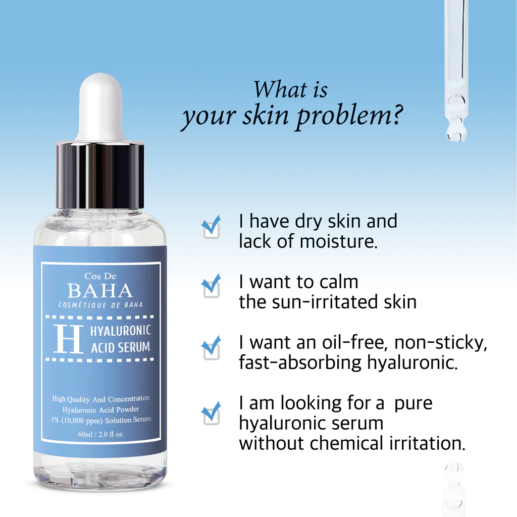 Shop Cos De BAHA - Hyaluronic Acid Serum (H240) - 240ml | STYLEVANA