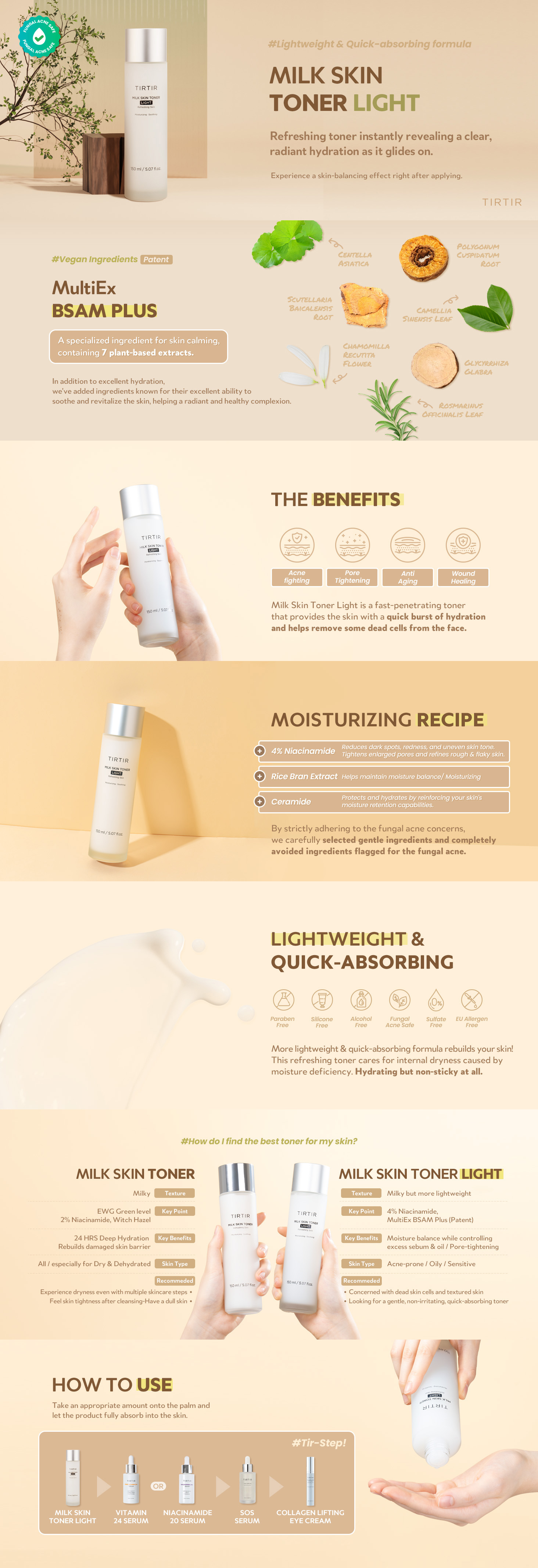 Shop TirTir - Milk Skin Toner Light - 50ml | STYLEVANA