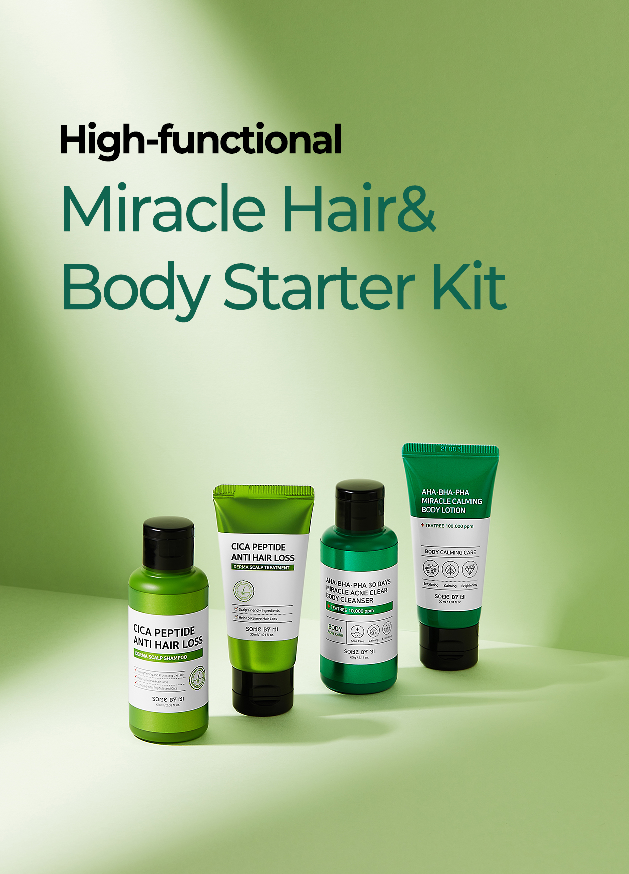 Shop SOME BY MI - Miracle Hair & Body Starter Kit - 1set(4items ...